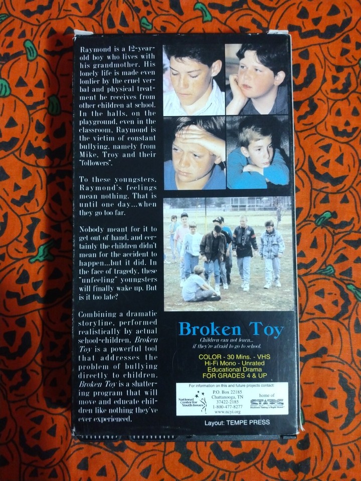 Broken Toy VHS: Anti-Bully, SOV, Tempe Video, Video Outlaw RARE | eBay