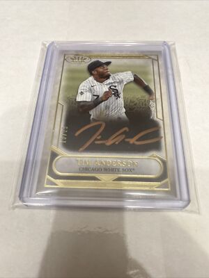 2021 Topps Tier One Tim Anderson Talent Copper Auto Autograph # 13/25 ...