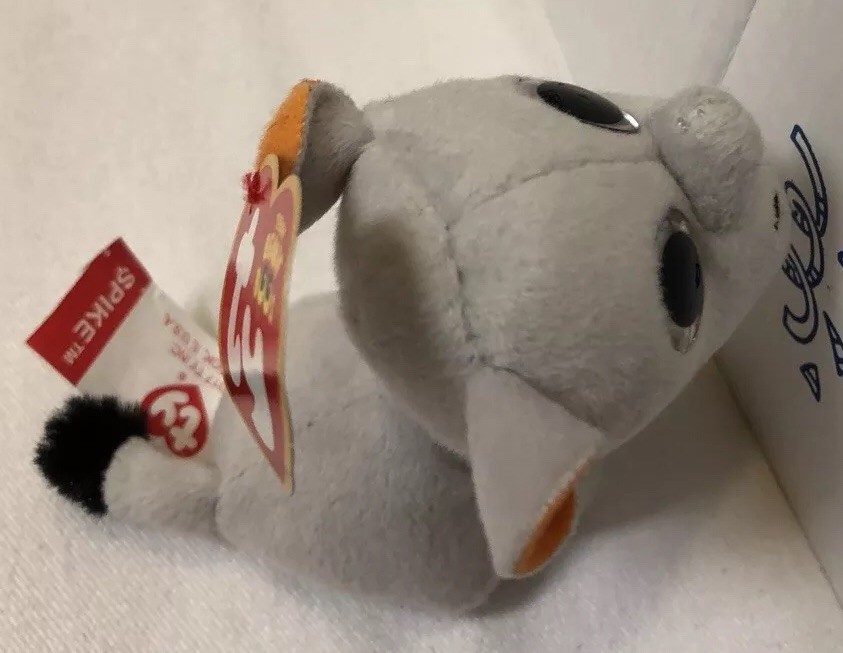 New McDONALDS TY TEENIE BEANIE BOOS Spike Rhino #10 Plush Doll Happy ...