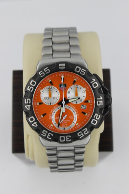 Tag Heuer Formula 1 F1 Mens Watch CAH1113.BA0850 Orange Silver ...
