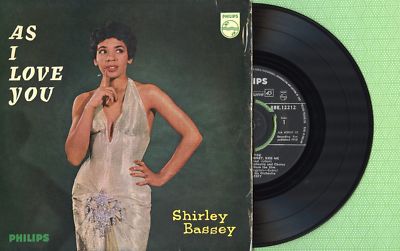SHIRLEY BASSEY / As I Love You / PHILIPS BBE 12212 Pres England 1958 EP ...