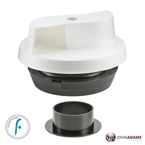 Flettner 2000 With Adaptor Van Wind Driven Rotating Roof Vent WHITE UK ...