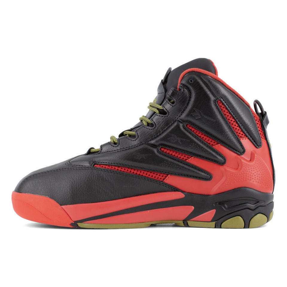 REEBOK THE BLAST WORK MEN'S HIGH TOP SNEAKER BLACK/RED BOOTS RB9400 ...