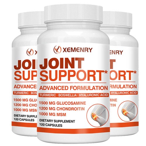 Joint Support 3925mg-with Glucosamine Chondroitin MSM Turmeric Joint ...