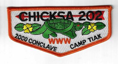 OA 202 Chicksa 2000 Conclave Camp Tiak S44 Flap ORG Bdr. Yocona Area MS ...