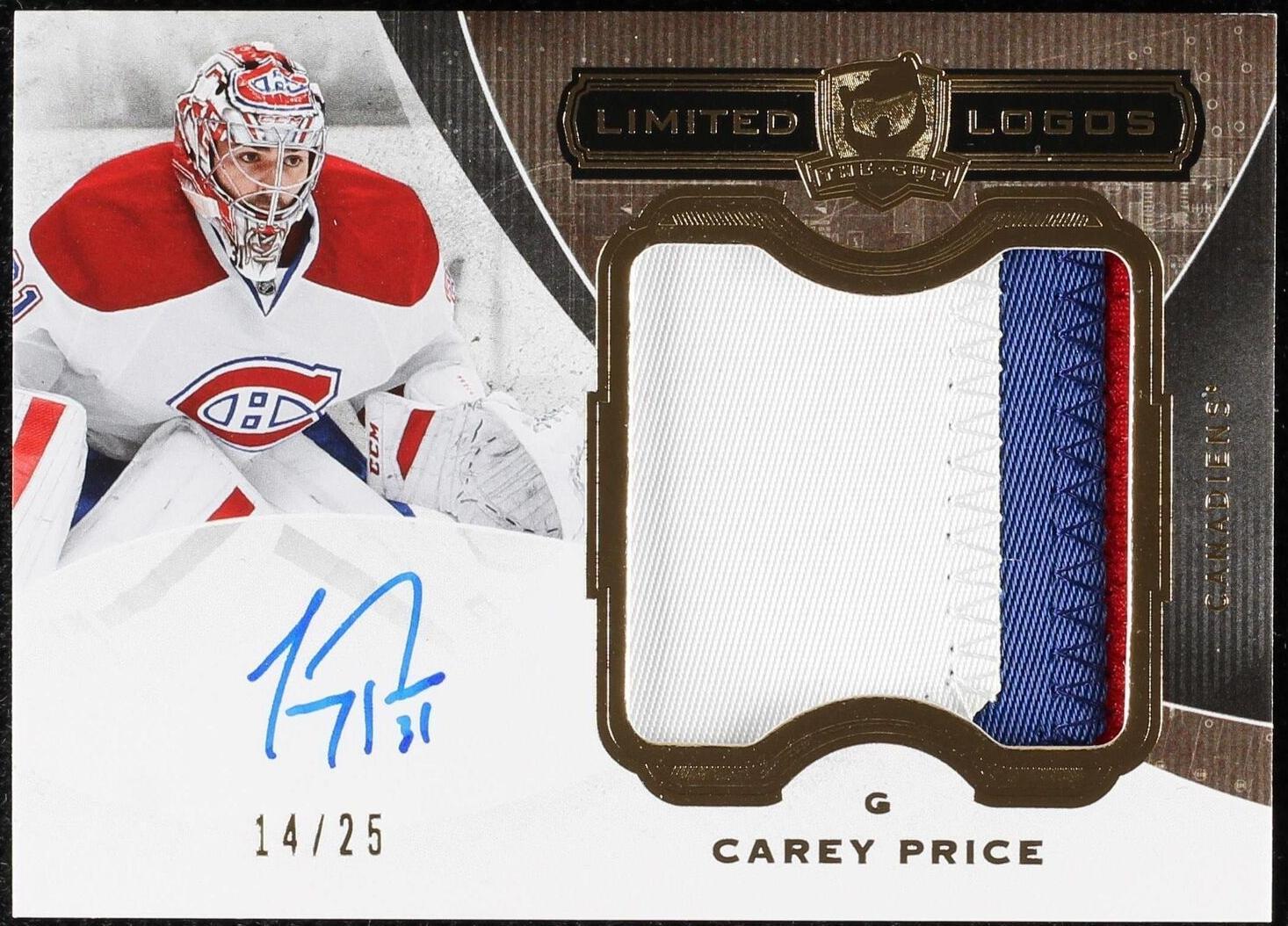 2014-15 Upper Deck The Cup - Limited Logos Carey Price #LL-CP /25 (AU ...