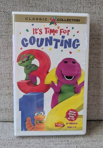 BARNEY: It's Time For Counting | 1998 VHS, Clamshell | Kids Motion ...