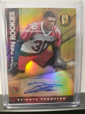 Deionte Thompson 2019 Panini Gold Standard AUTO RC (191/199) Arizona ...