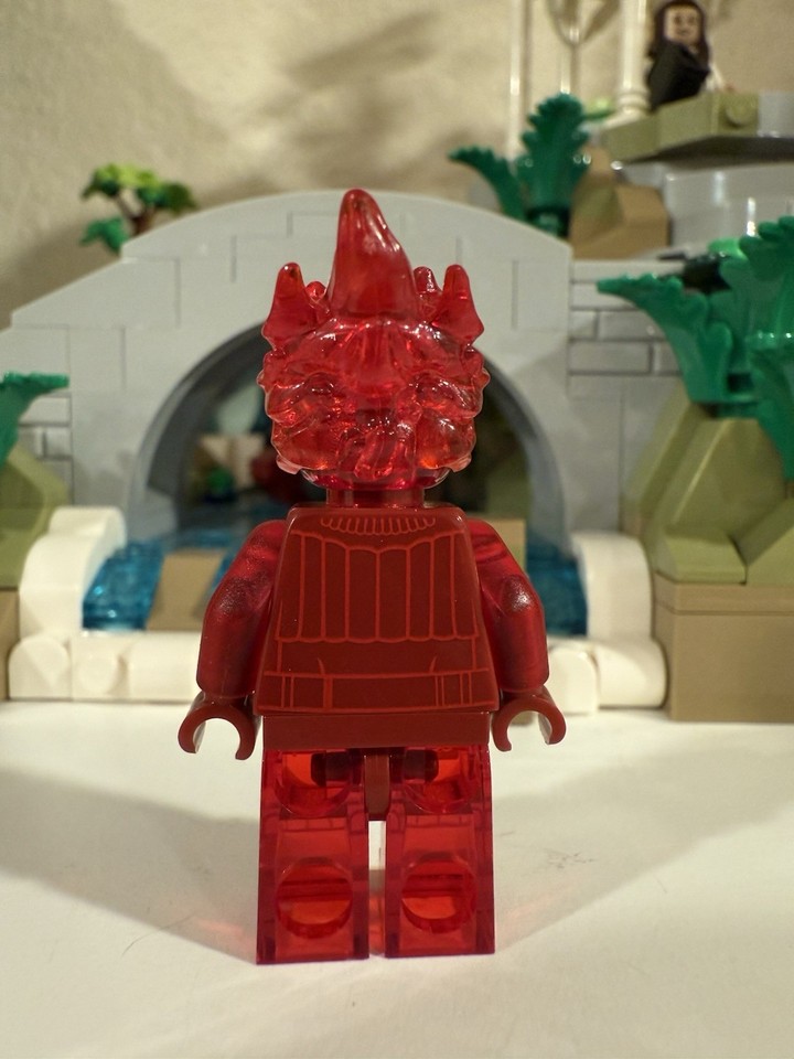 Lego Fantastic 4 - Dazzle Brick - Human Torch Trans Red Minifigure | eBay