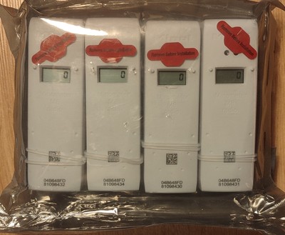 4 x Elektronischer Heizkostenverteiler Minol Minometer M8 radio HKV ...