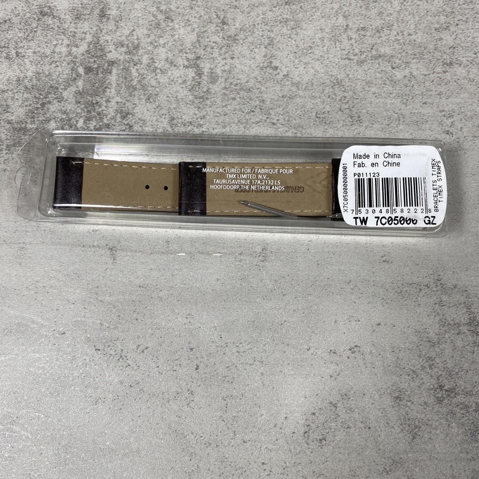 Timex Leather 20mm Padded Replacement Watch Band Strap - Brown T28201 ...