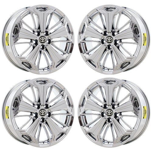 19" TOYOTA RAV4 PVD BRIGHT CHROME-C WHEELS RIMS FACTORY OEM 69179 2021 ...
