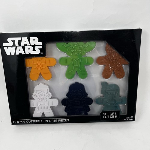 Disney ThinkGeek Star Wars Gingerbread Cookie Cutters Set of 6 Yoda ...