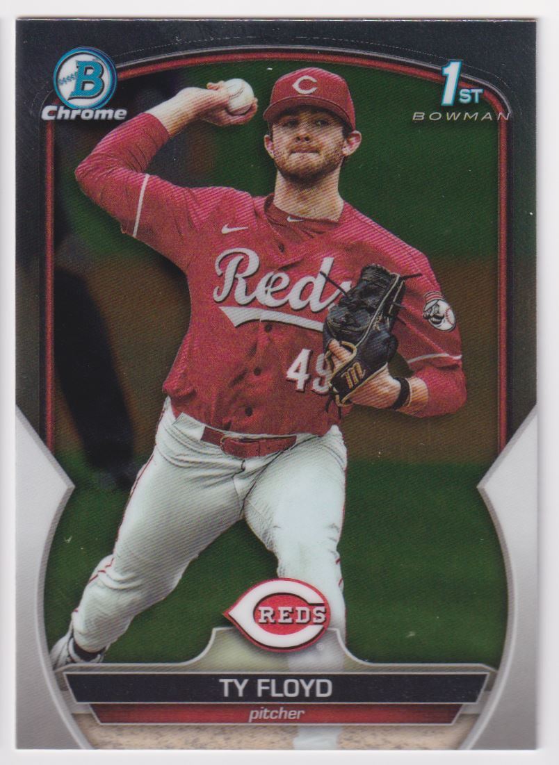 2023 Bowman Draft Chrome Refractors Ty Floyd Rookie Cincinnati Reds # ...