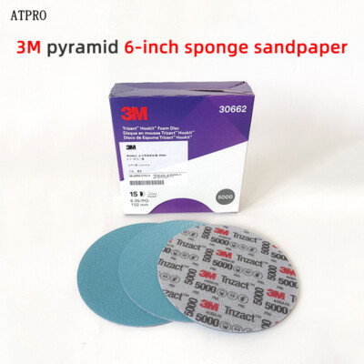 3M 02085 Trizact Pyramid Disc Foam Grinding Disc 6" P3000/5000（15pcs ...