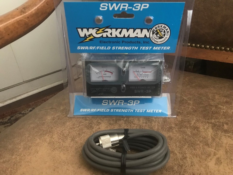 Workman SWR-3P SWR/RF Field Strength CB Radio Antenna Dual Test Meter ...