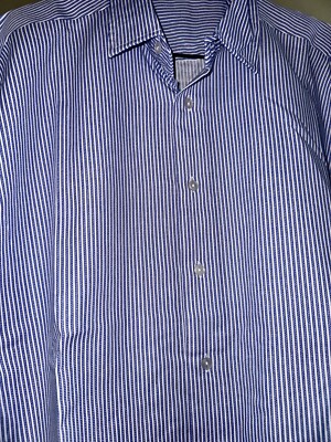 HMP Prison Service Blue & White Stripe Short Sleeve Shirt New Inmate ...