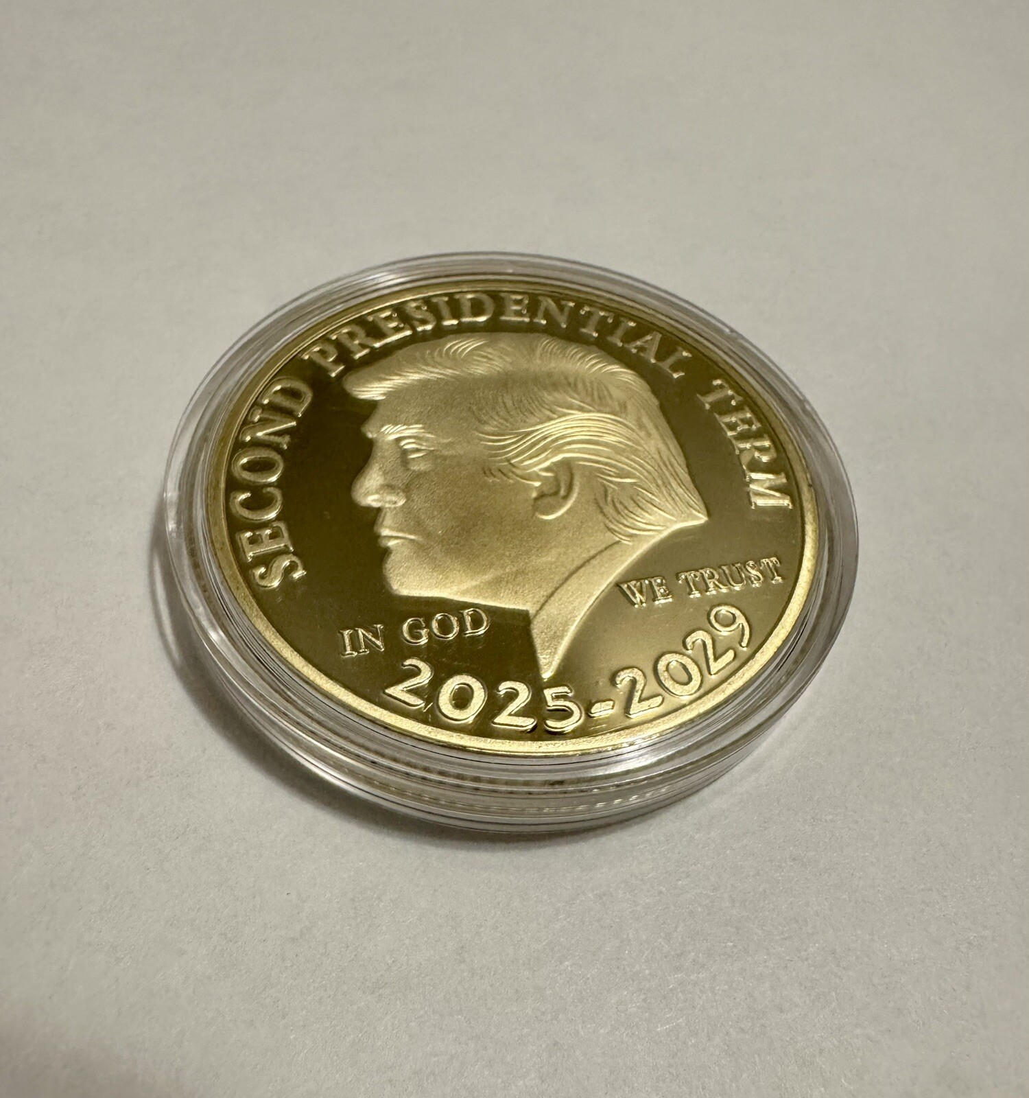 2 PC-Commemorative Trump Coins Second Term 2025-2029 President Donald ...