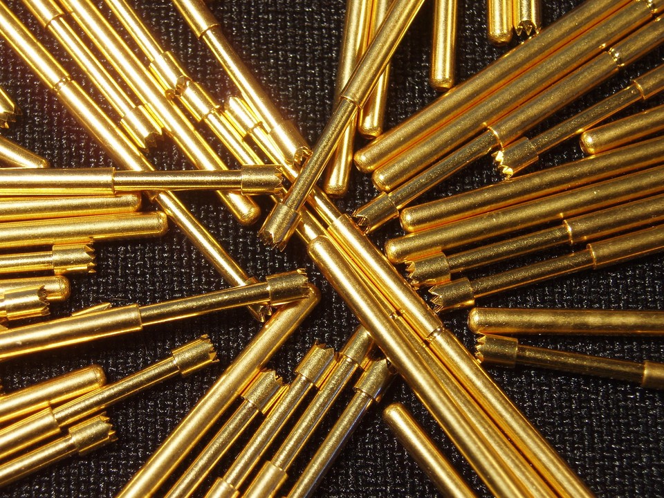 Qty 50: Top Quality IDI Spring Test Probe 24K Gold Pltd S-100 Pogo USA ...