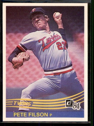 1984 Donruss Pete Filson RC #194 Minnesota Twins | eBay
