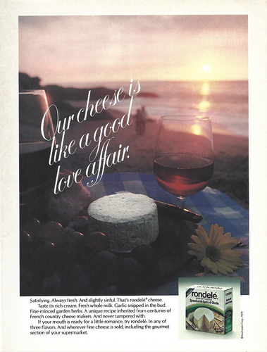 Rondele Cheese Garlic & Herbs Print Ad, Rondele Cheese Magazine Ad | eBay