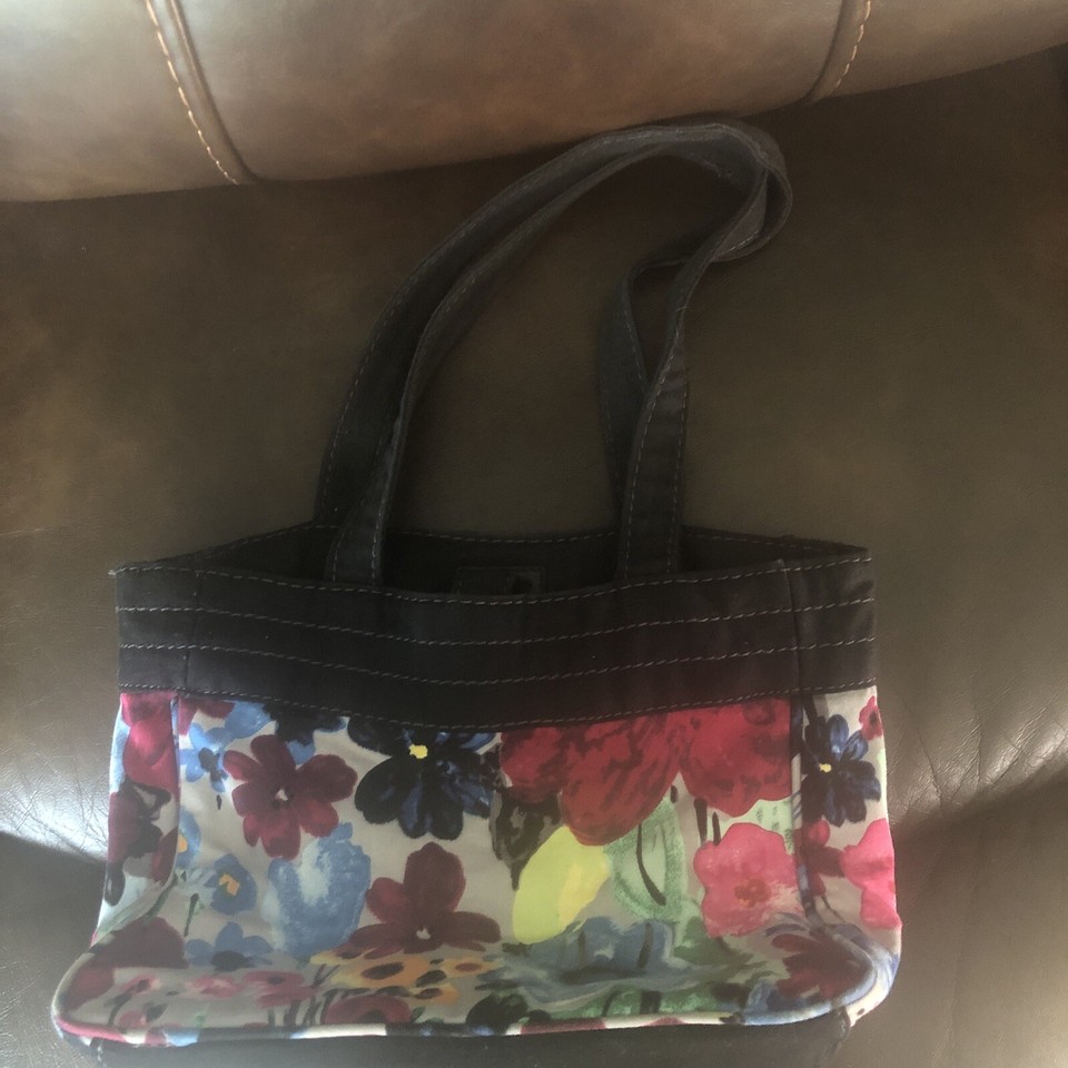 THIRTY ONE Women's Purse Black, Pink, Maroon Floral Tote Bag. | eBay