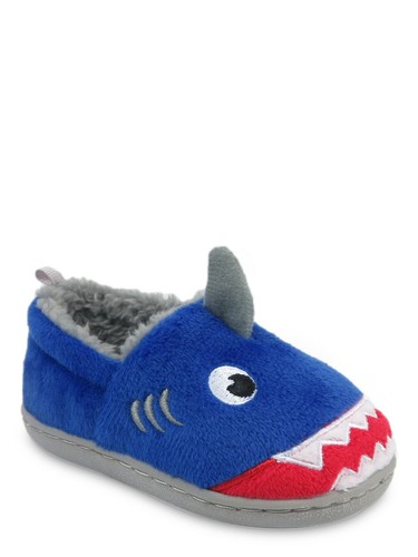 CUTE Infant Boys Blue Shark Indoor/Outdoor Slippers (Size 2) BRAND NEW ...
