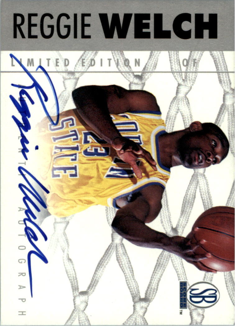 1997 Score Board Autographed BK Platinum Autographs #49 Reggie Welch ...