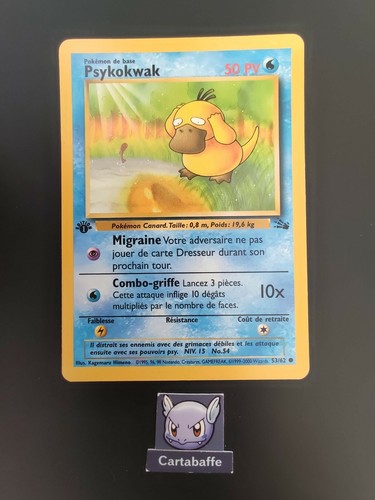 Carte Pokémon Psykokwak 53/62 Edition 1 Fossile Wizards | eBay