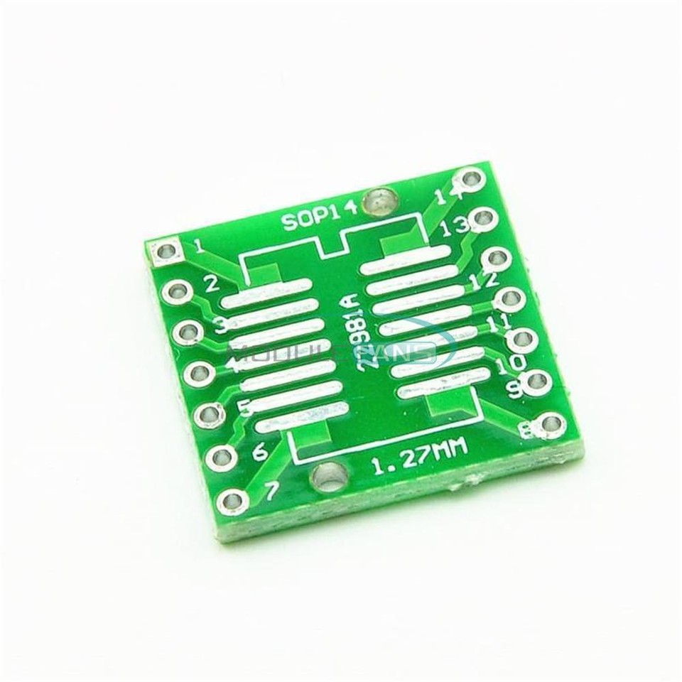 5PCS SOP14 SSOP14 TSSOP14 to DIP PCB SMD DIP/Adapter plate Pitch 0.65/1 ...