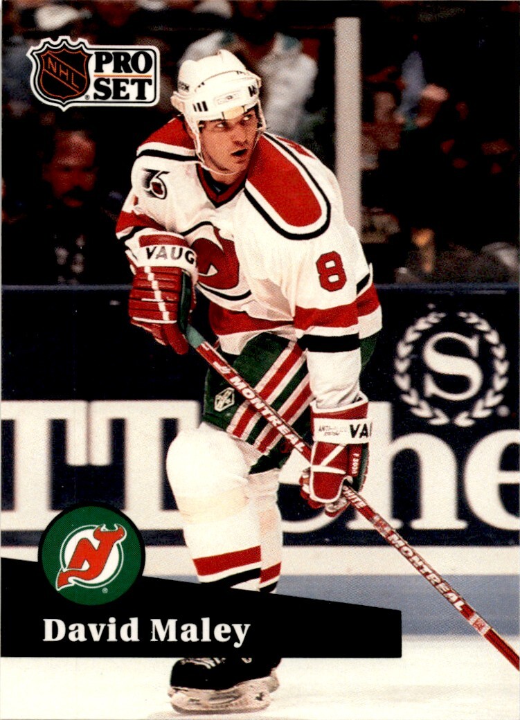 1991-92 Pro Set David Maley New Jersey Devils #421 | eBay