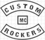 CUSTOM 12" rocker 4 pcs Biker vest Embroidered rockers FULL SET - Sew ...