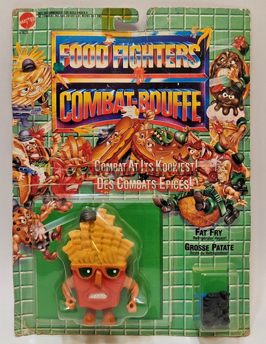 FOOD FIGHTERS FAT FRENCHY FRY FIGURE VINTAGE 1988 NEW IN BOX MATTEL ...