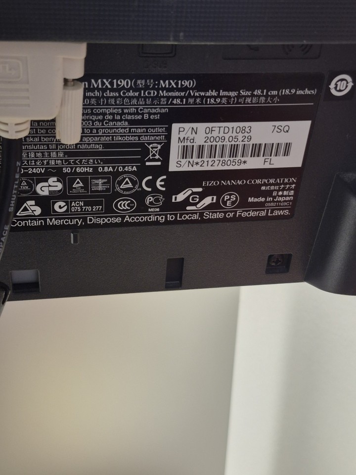 Dell UltraSharp 2001FP 20" wide screen LCD Monitor | eBay