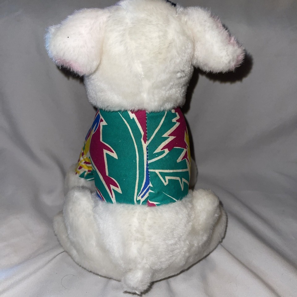 Vintage 1980's Spuds Mackenzie Dog Bud Light Plush Stuffed Hawaiian ...