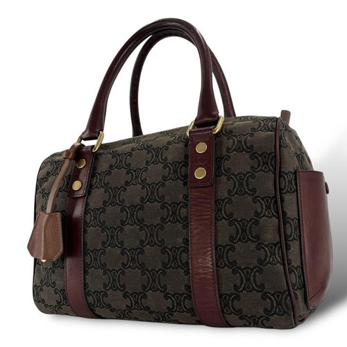 Celine Mini Boston Bag Triomphe Canvas Shoulder Bag Designer Handbag ...