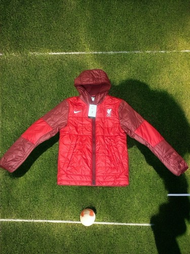 NWT Nike Liverpool FC Red Fleece Lined Puffer Hooded Jacket Men’s SZ XS ...