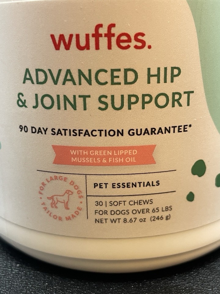 WUFFES Dog Advanced Hip & Joint Support 30 Soft Chews | Exp 3/2026 ...