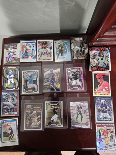 Huge Sports Card Lot(50)-SKENES RC,PENNIX,CHASE-PRIZMS,REFRACTORS,#'D🔥🔥 ...