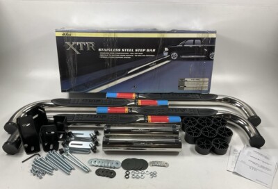 1999-2013 Chevrolet Silverado 3" Chrome Round Adjustable Nerf Bars Tube ...