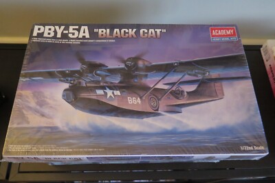 ACADEMY HOBBY MODEL KITS PBY-5A BLACK CAT CATALINA 1:72 SCALE MODEL ...