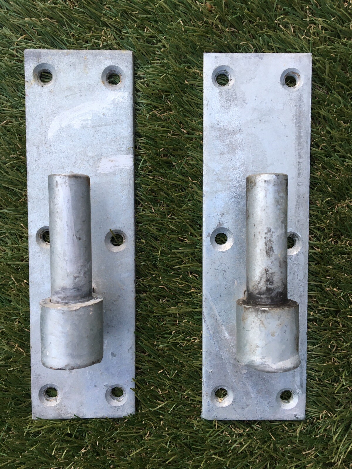 Cranked Hook And Ride Gate Hinges 750x60mm Heavy Duty Galvanised Pair ...