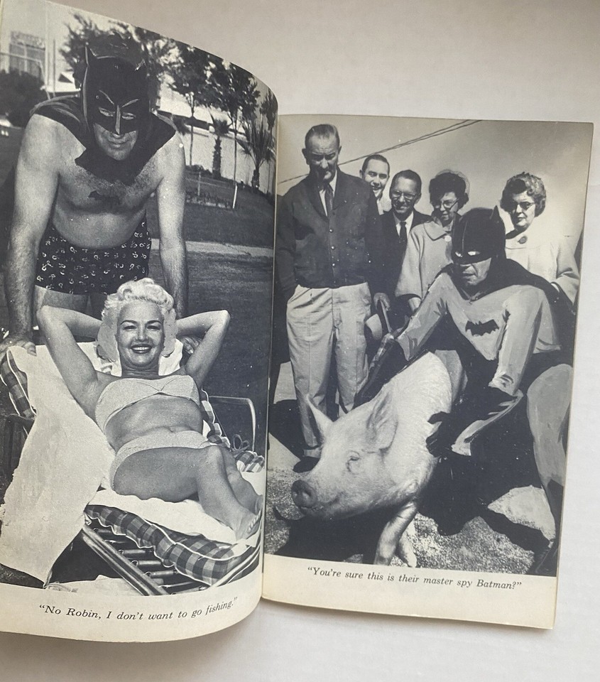 IT'S FUN TO BE A BATMAN! PAPERBACK ADAM WEST 1966 RISQUÉ PHOTOS PARODY ...