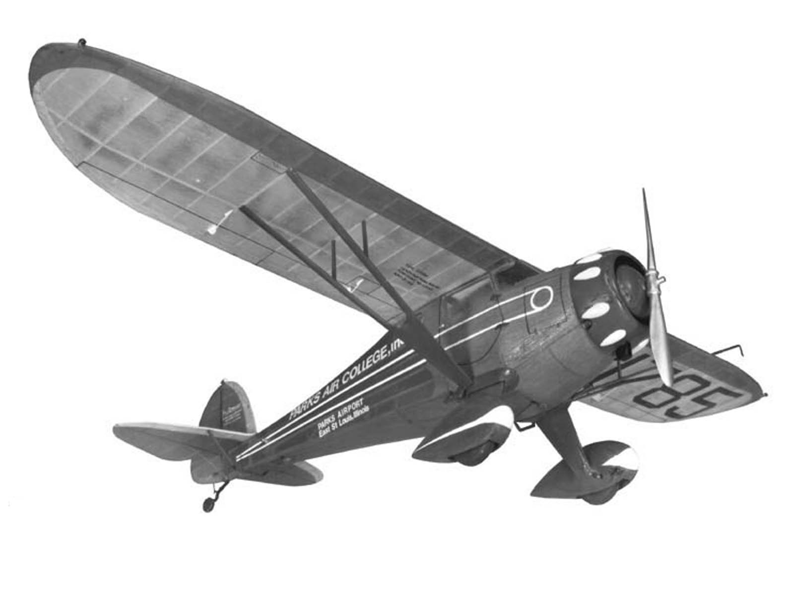 Model Airplane Plans (RC): Monocoupe 90 1/8 Scale 48" for 1.5cc ...
