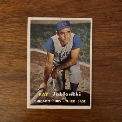 1957 Topps Baseball Ray Jablonski Chicago Cubs Card #218 | eBay