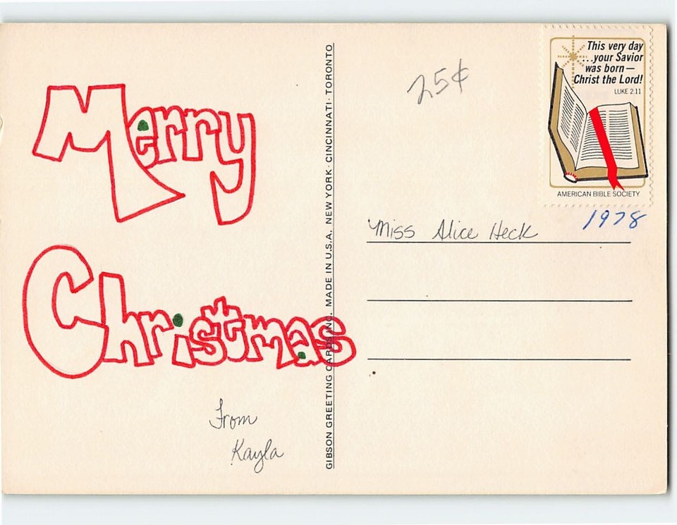 Postcard Festive Christmas Collage with Tree. Presents & Holiday ...