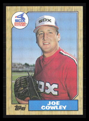 Joe Cowley 1987 Topps #27 Chicago White Sox | eBay