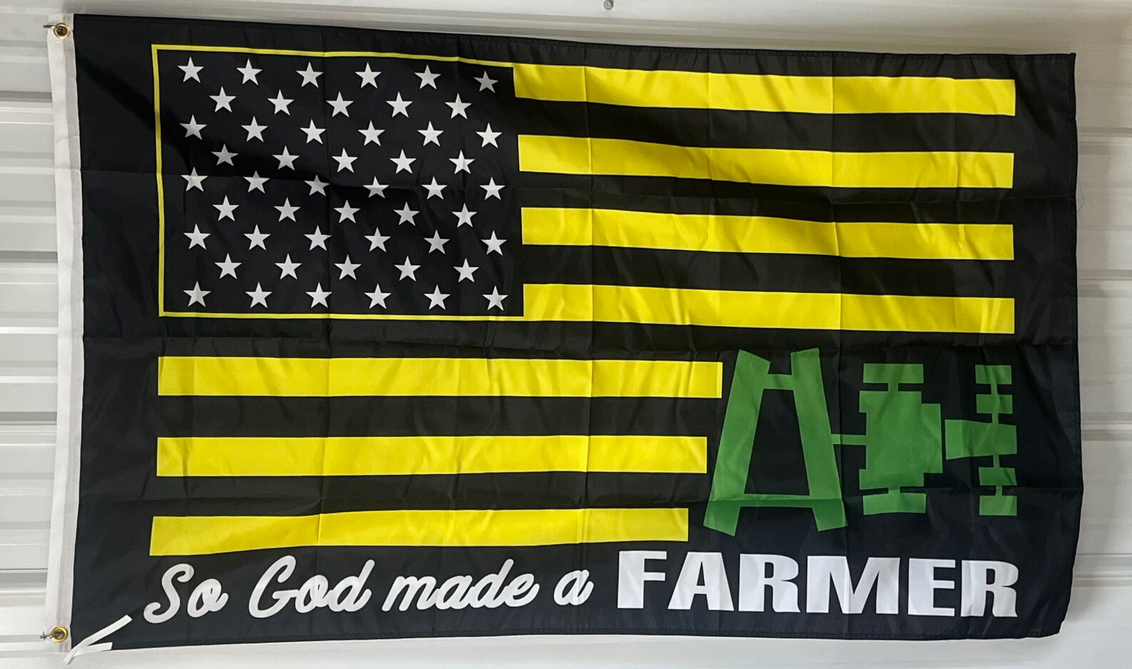Farmers Flag FREE USA SHIP God Made A Farmer Farming America Beer USA ...