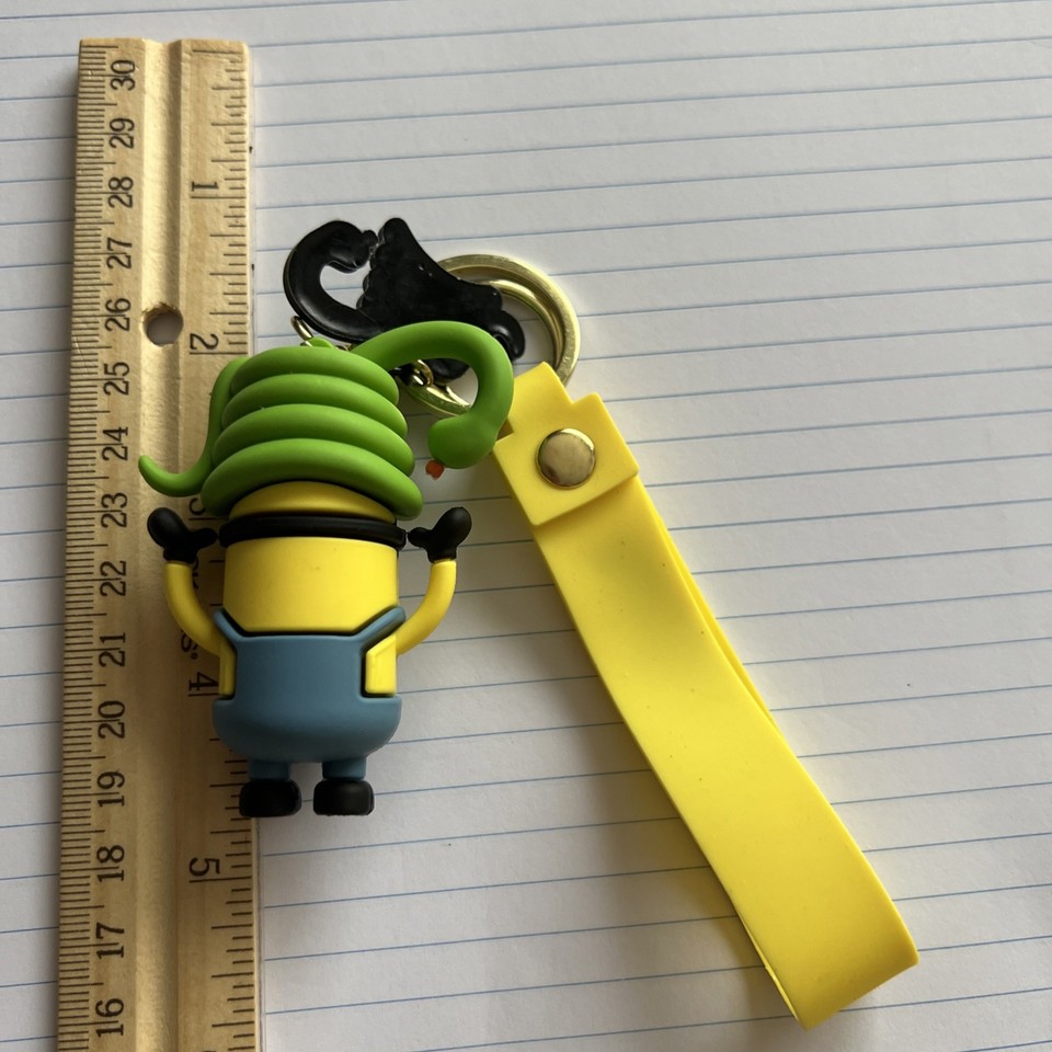 Minion In Snake Costume Rubber & Metal Keychain Despicable Me New! | eBay
