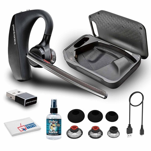 Voyager 5200 UC Bluetooth Headset (7K2F3AA) Bundle Including: Goby Labs ...